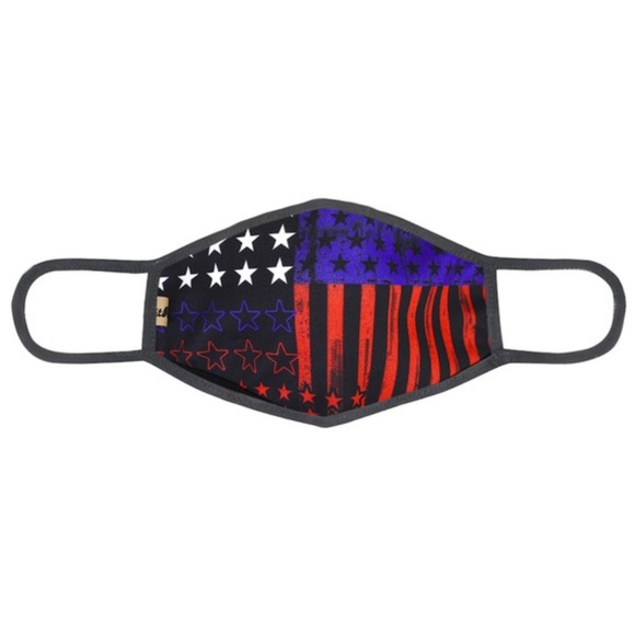 Nu Shuz | Accessories | In Stock Fast Ship Black Flag Fabric Face Mask ...